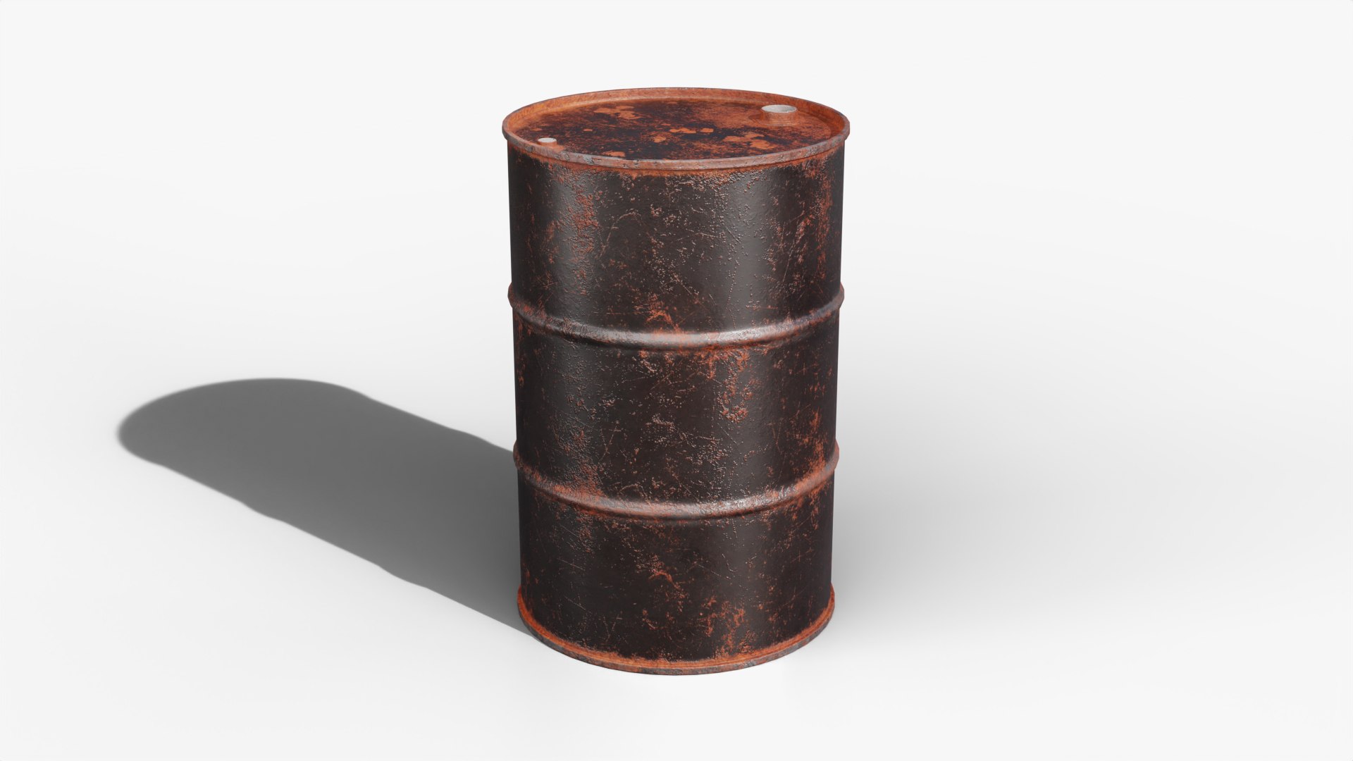 3D Steel Barrel - Black - Rusted - TurboSquid 2110859
