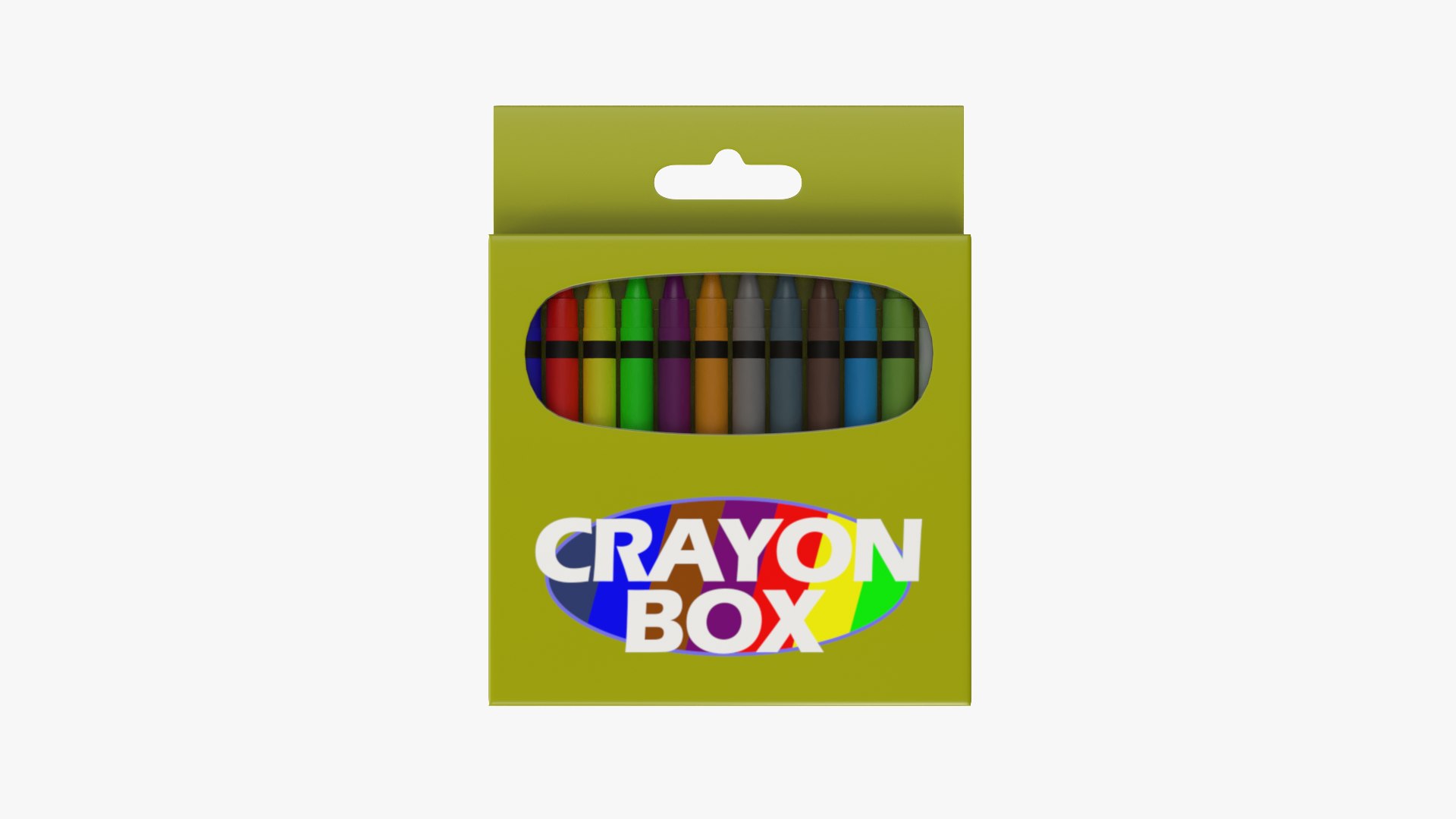 Crayon Box 3D Model - TurboSquid 1759876