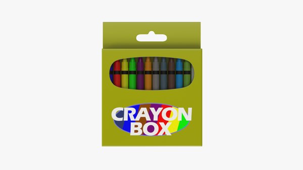 Crayon Box 3D model - TurboSquid 1759876