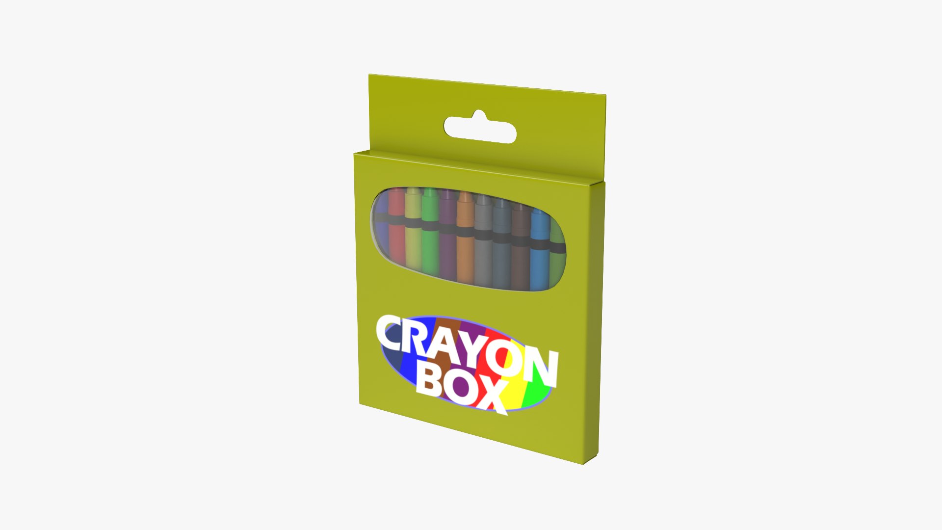 Crayon Box 3D Model - TurboSquid 1759876