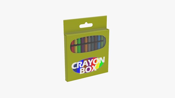 Crayon Box 3D model - TurboSquid 1759876