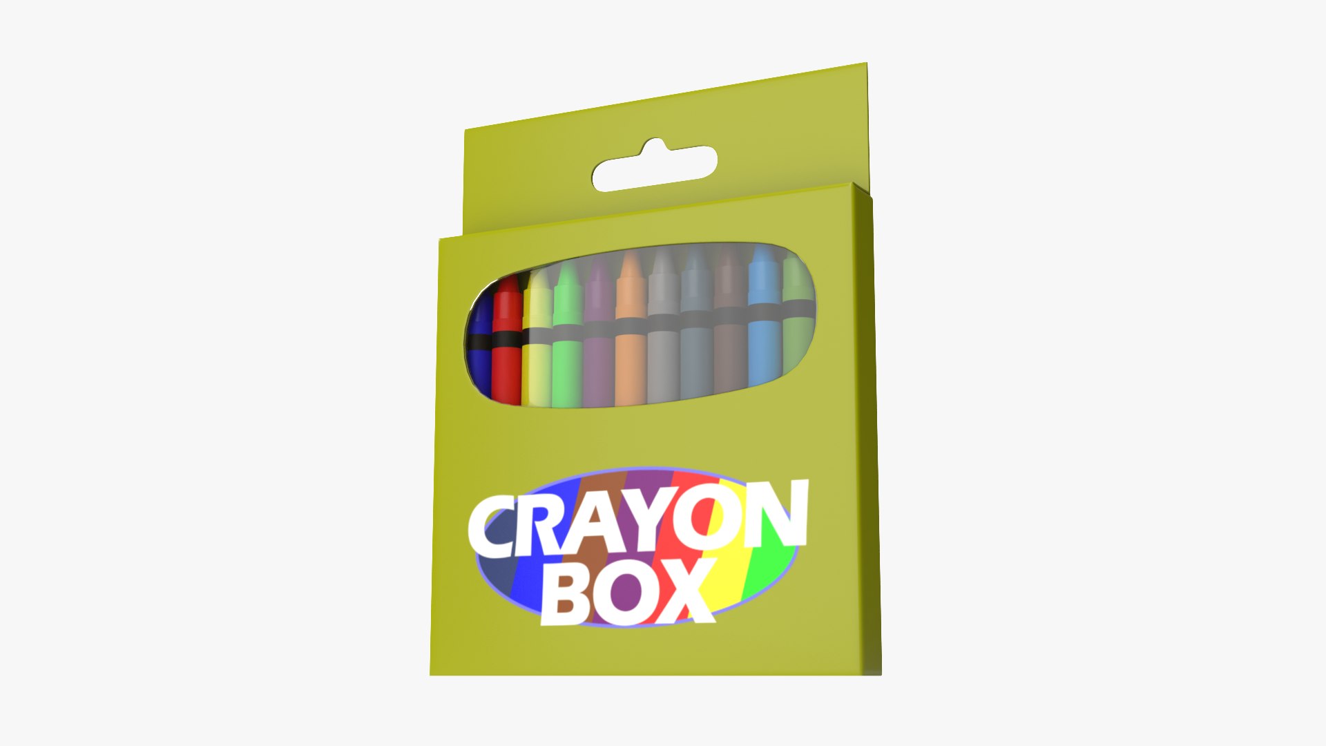 Crayon Box 3D Model - TurboSquid 1759876