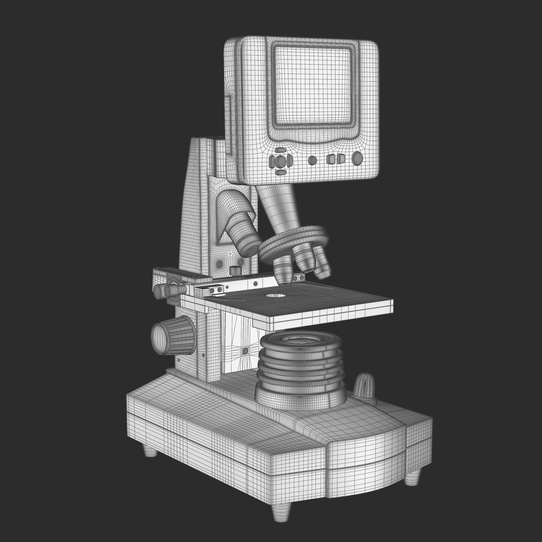 3D Digital Lab Student Microscope Model - TurboSquid 2216853