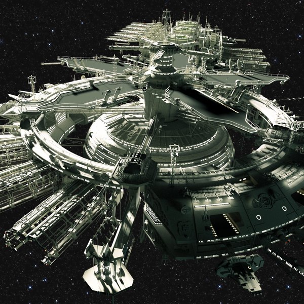 3d model asteroid mining platform