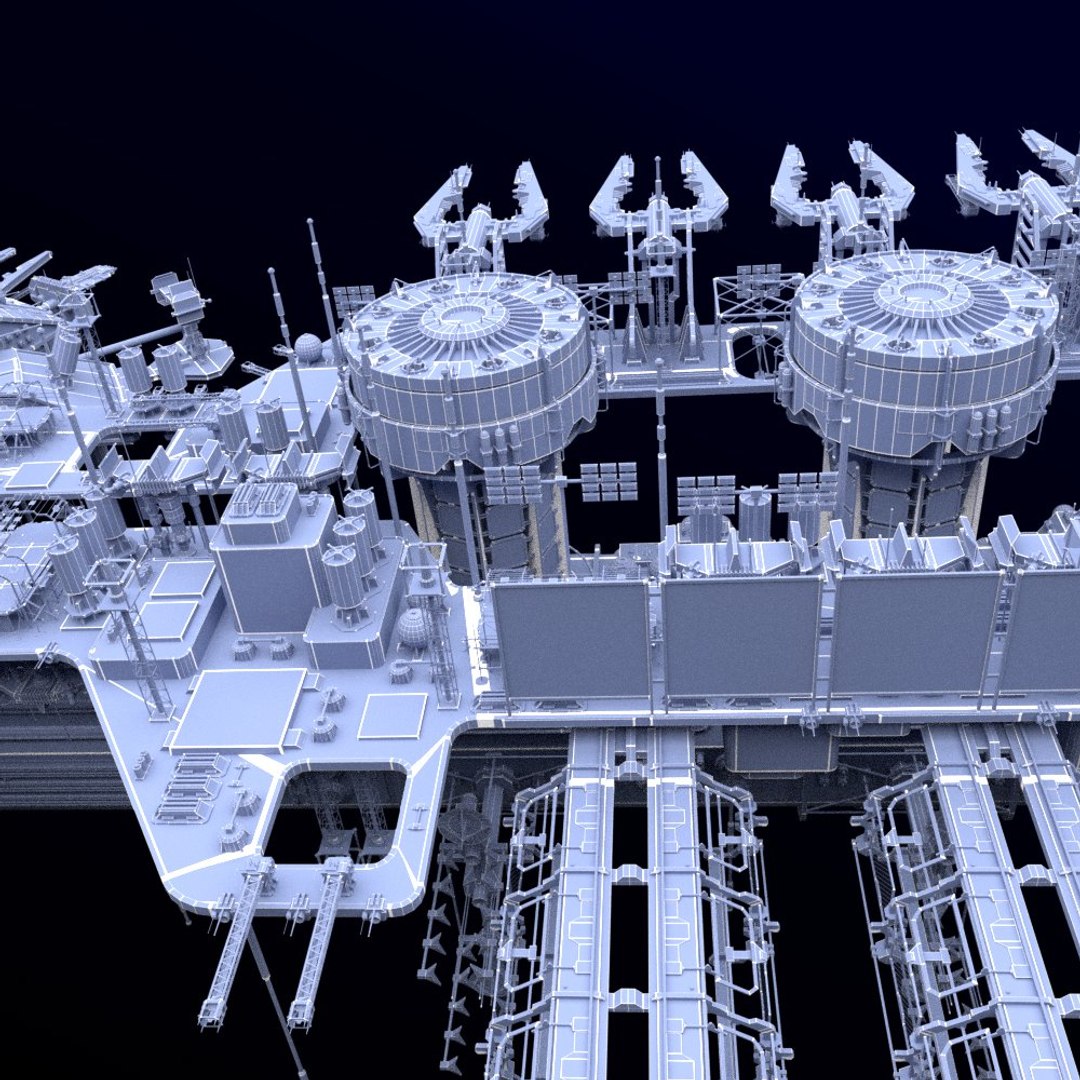 Space Station Drydock Model - TurboSquid 1203254
