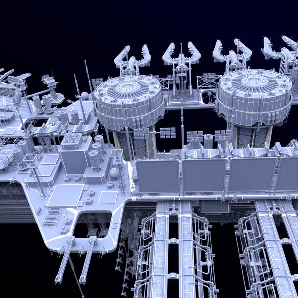 Space station drydock model - TurboSquid 1203254