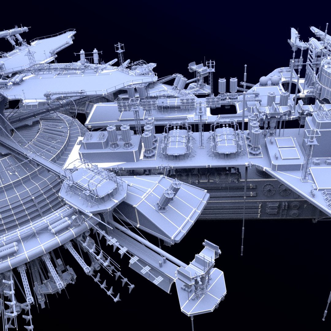 Space Station Drydock Model - TurboSquid 1203254