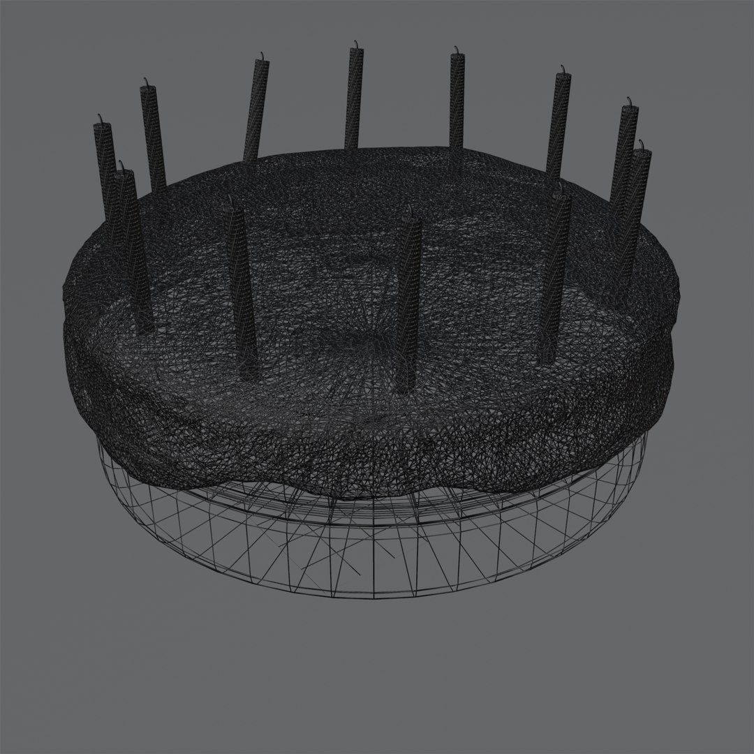 Birthday Cake And Candles 3D Model - TurboSquid 2011694