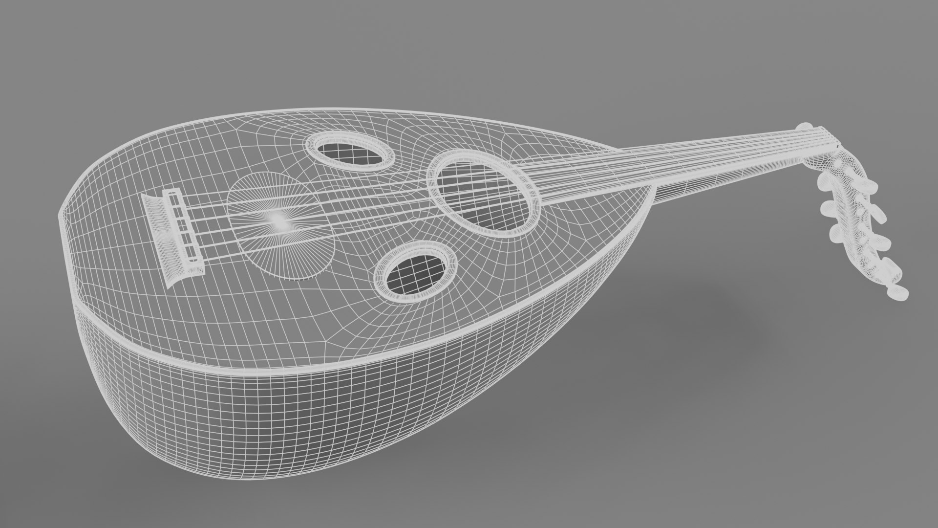 Shami Oud Mahogany 3D Model - TurboSquid 1970831