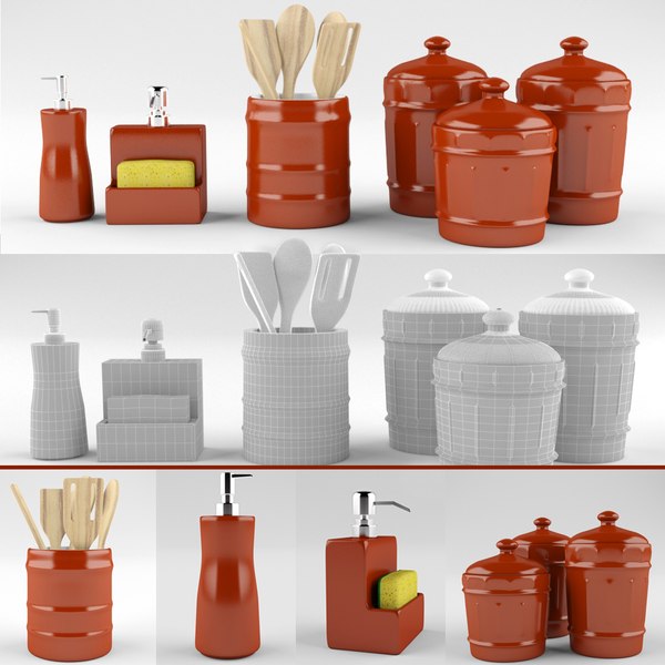3d kitchen set vol 01 model