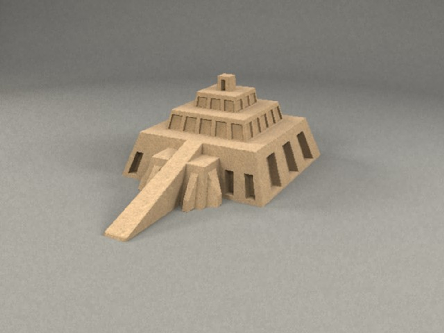 Ziggurat Pyramide 3d Model