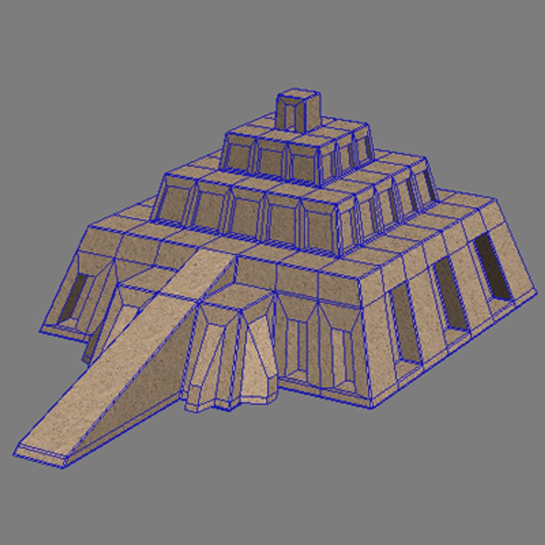 Ziggurat Pyramide 3d Model