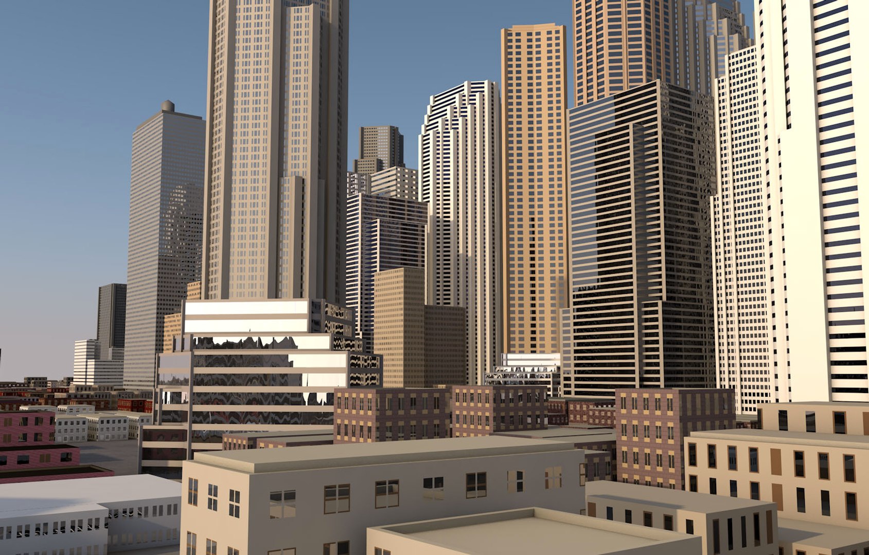 3D City Cityscape Model - TurboSquid 1308549