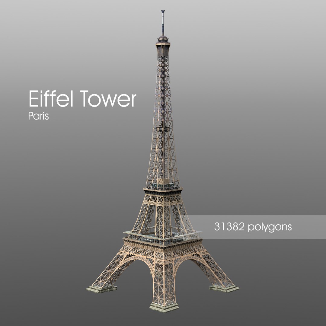 3D Model Eiffel Tower - TurboSquid 1317775