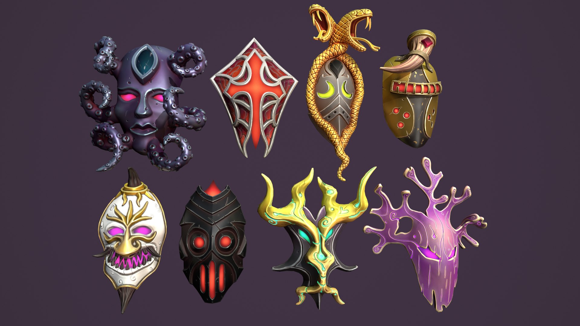 Fantasy Masks 3D Model - TurboSquid 1773788