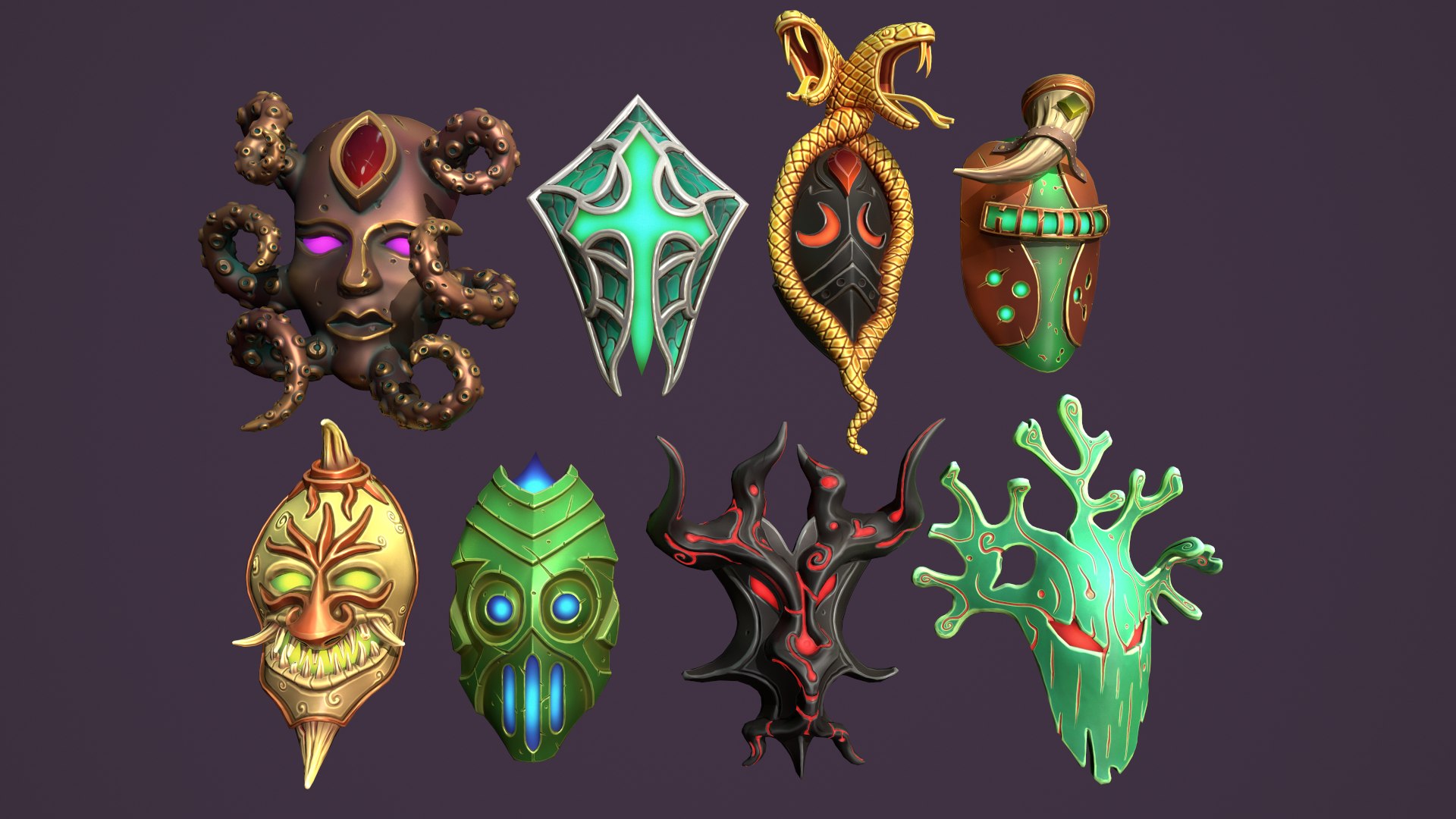 Fantasy Masks 3D Model - TurboSquid 1773788