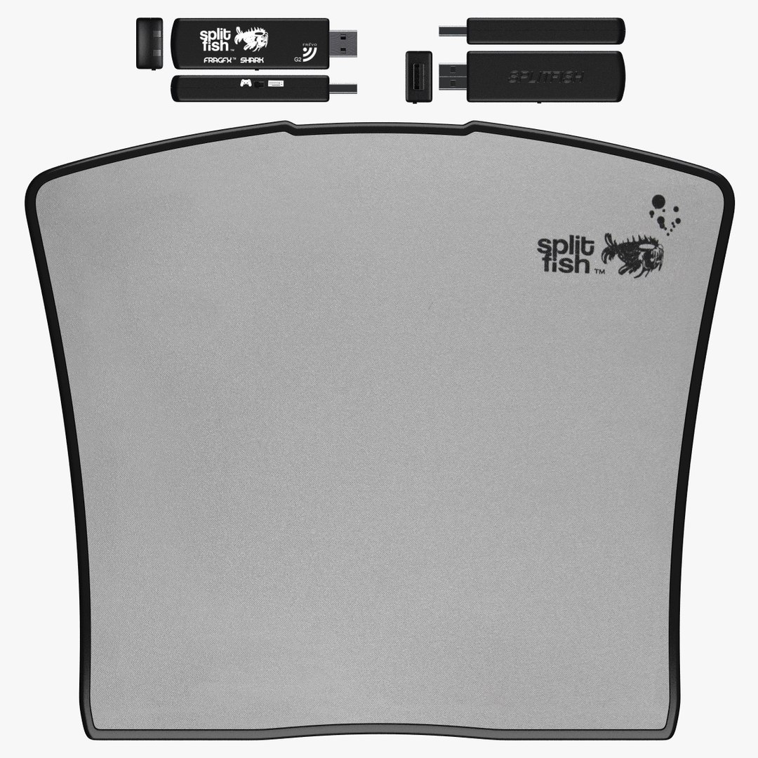 3d model of splitfish fragfx shark