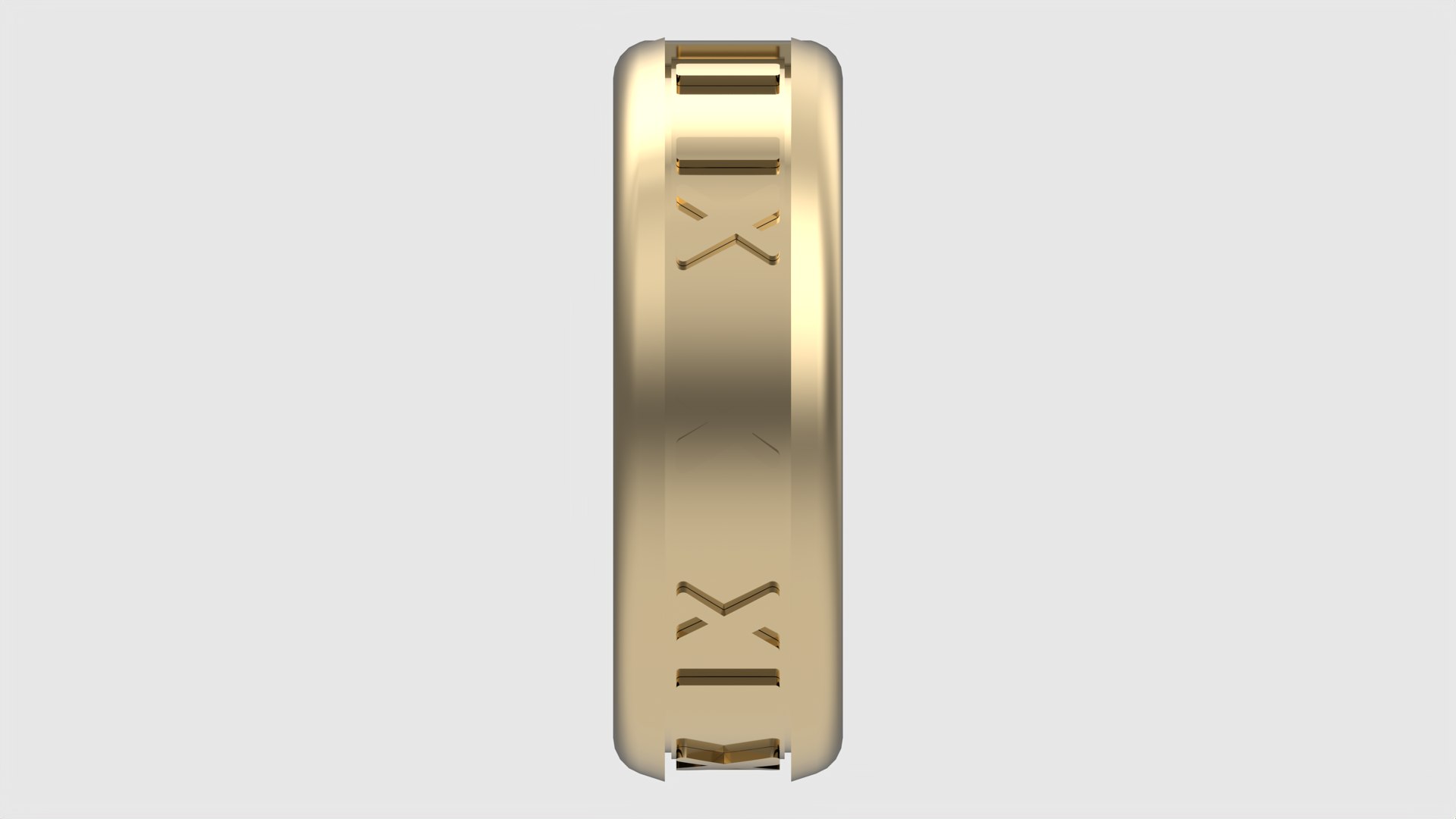 Minimalist Roman Numerals Ring JDBCo 3D Model - TurboSquid 2341438