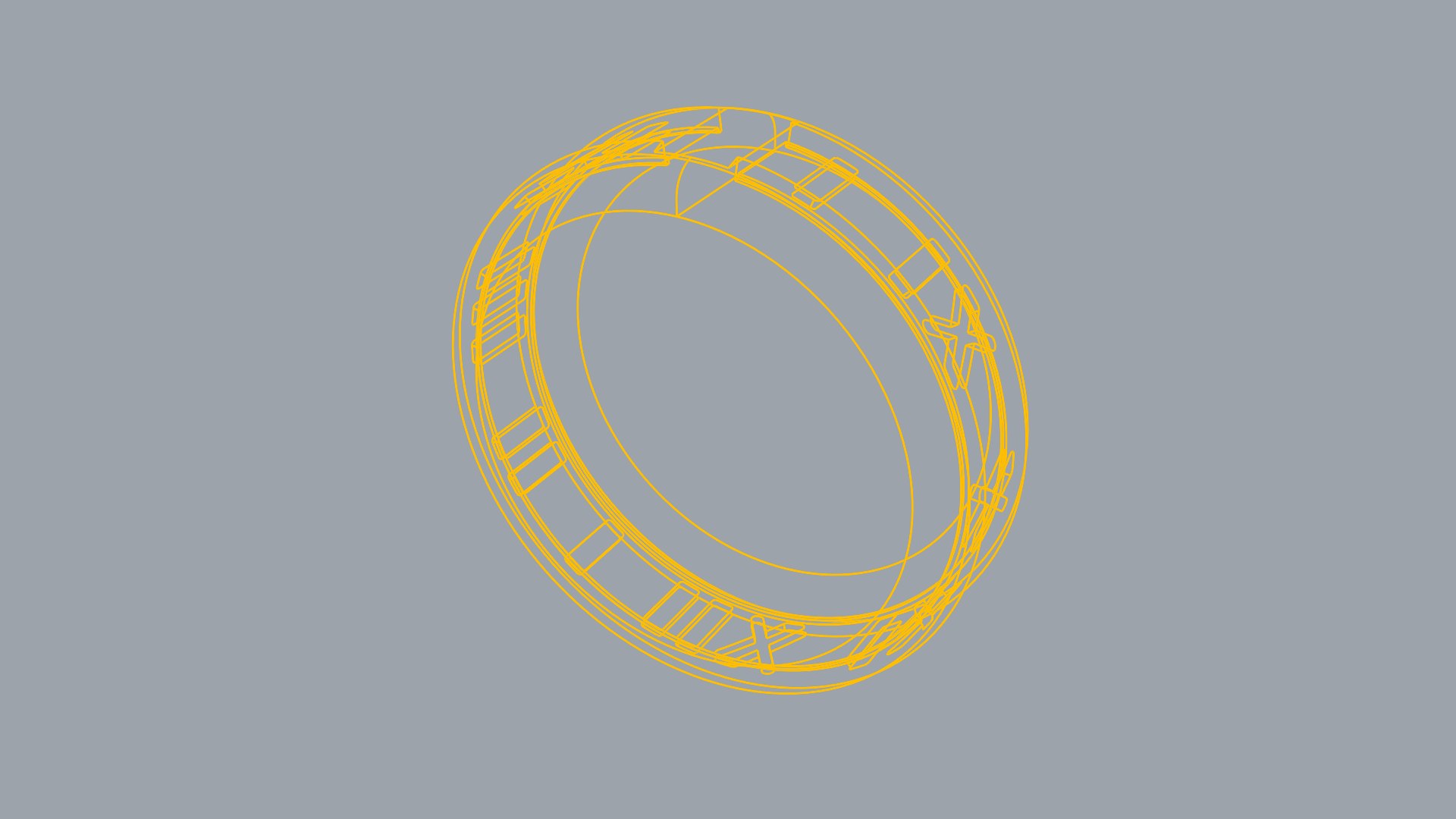 Minimalist Roman Numerals Ring JDBCo 3D Model - TurboSquid 2341438