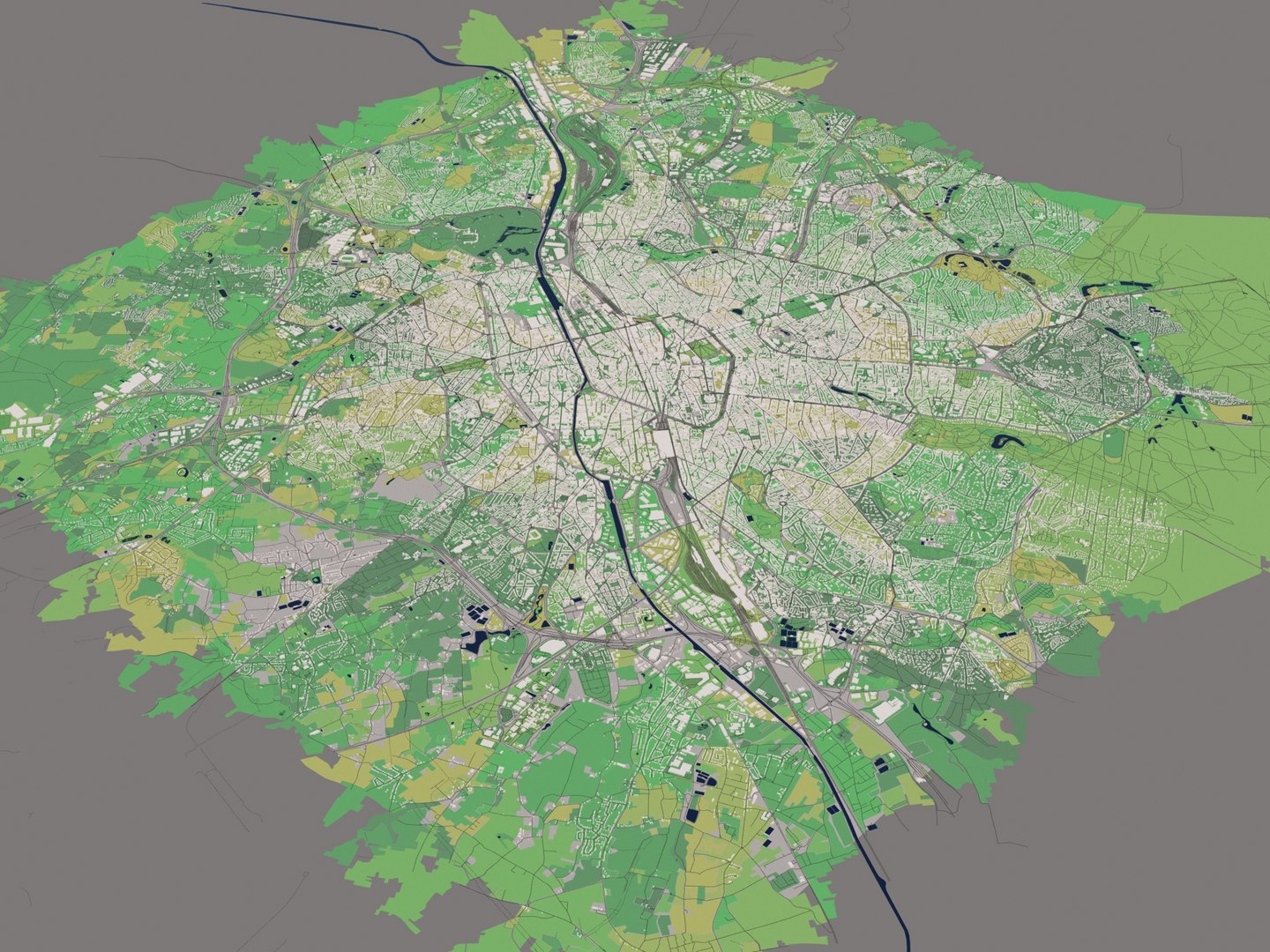 3D City Brussels Model - TurboSquid 1425244