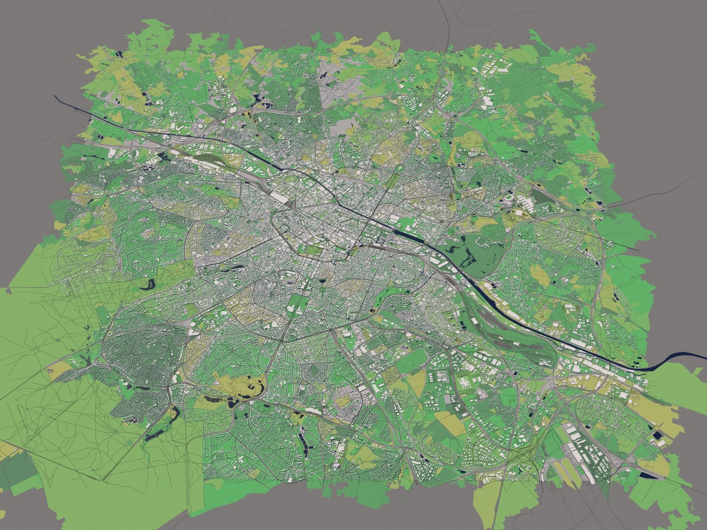 3D City Brussels Model - TurboSquid 1425244