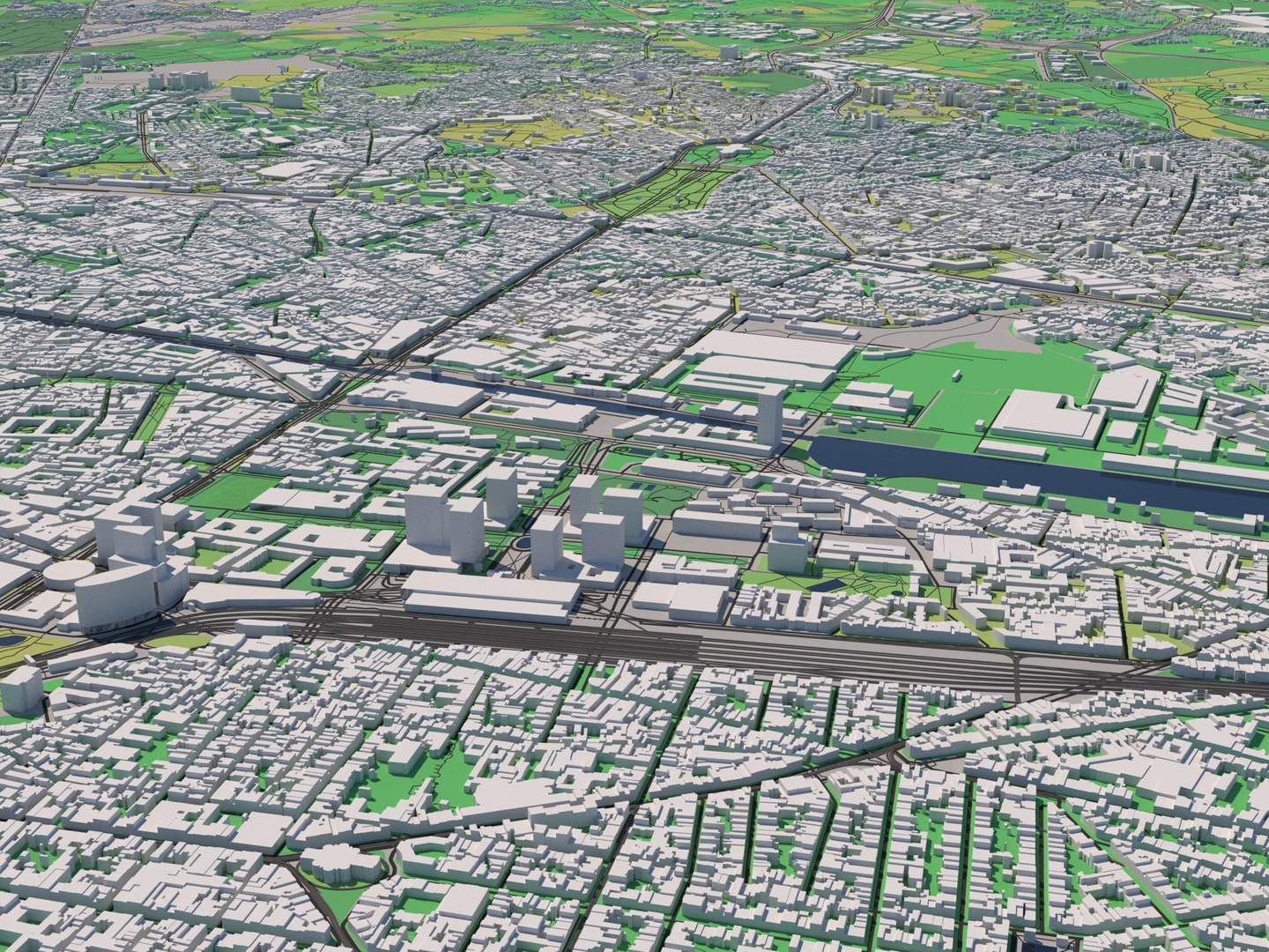 3D City Brussels Model - TurboSquid 1425244