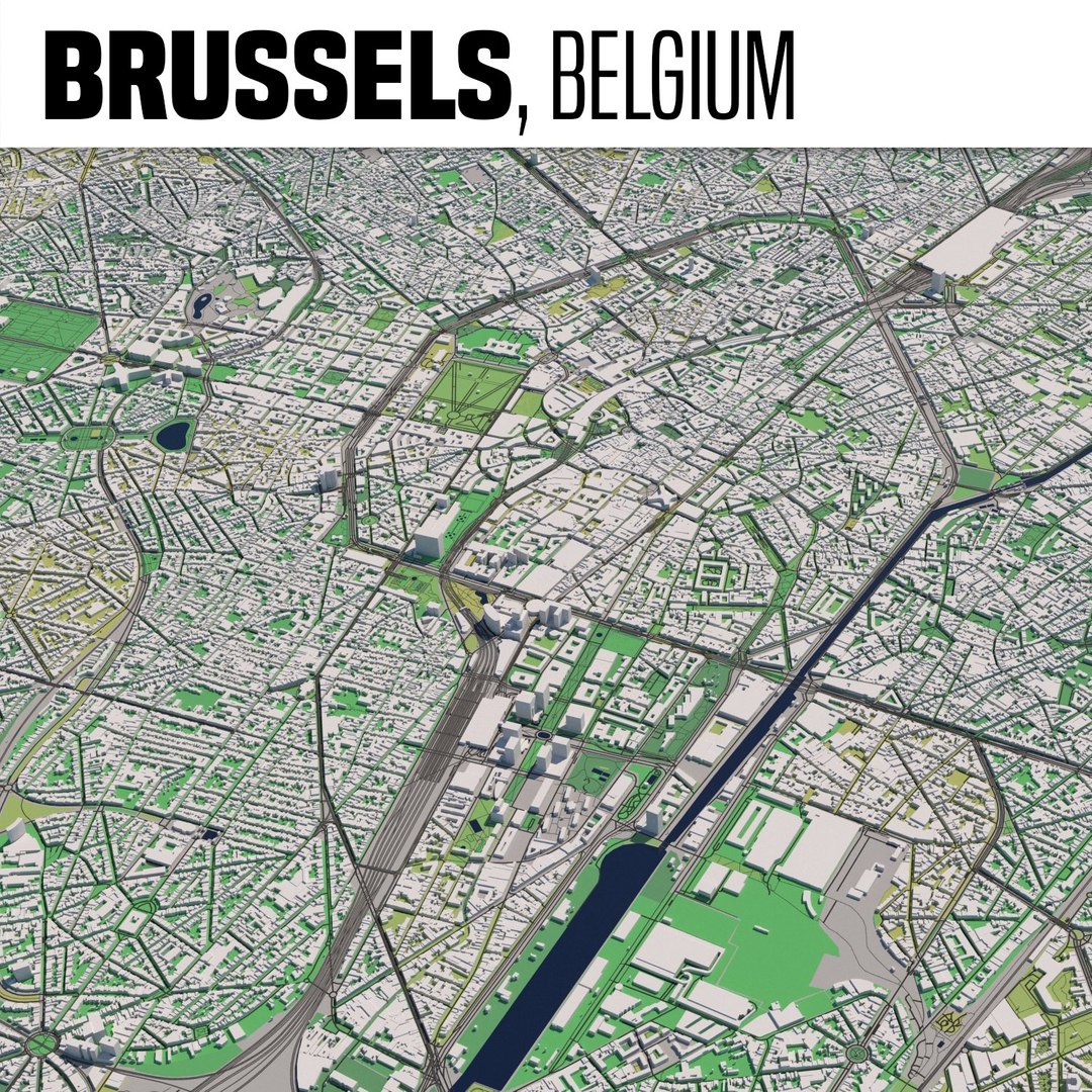 3D City Brussels Model - TurboSquid 1425244