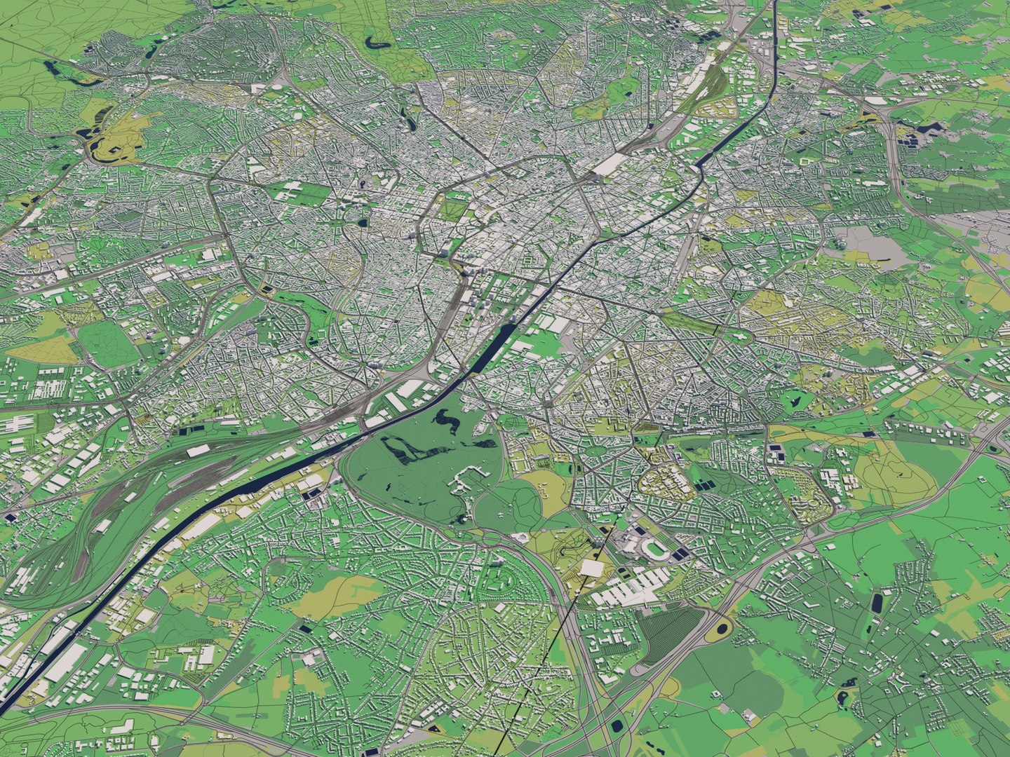 3D City Brussels Model - TurboSquid 1425244