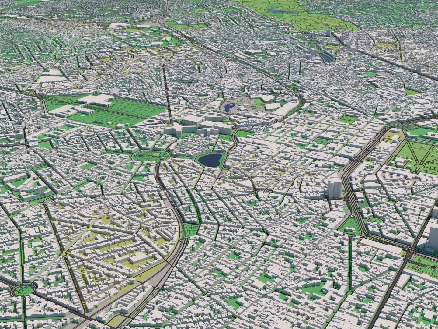 3D City Brussels Model - TurboSquid 1425244