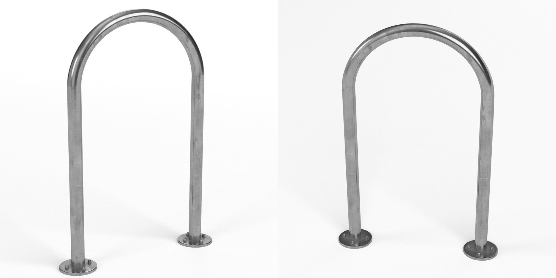 Inverted U Bicycle Rack Model - TurboSquid 1520137