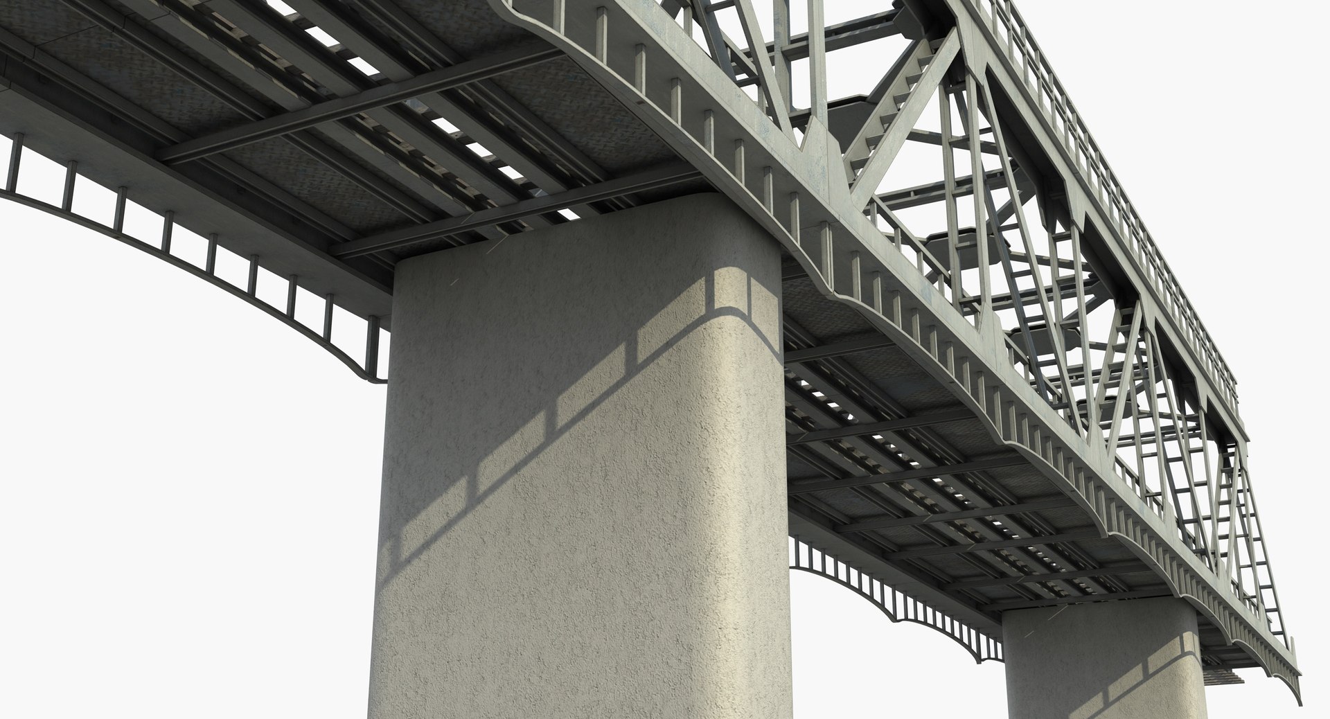 3D Modular Railway Bridge - TurboSquid 1298786