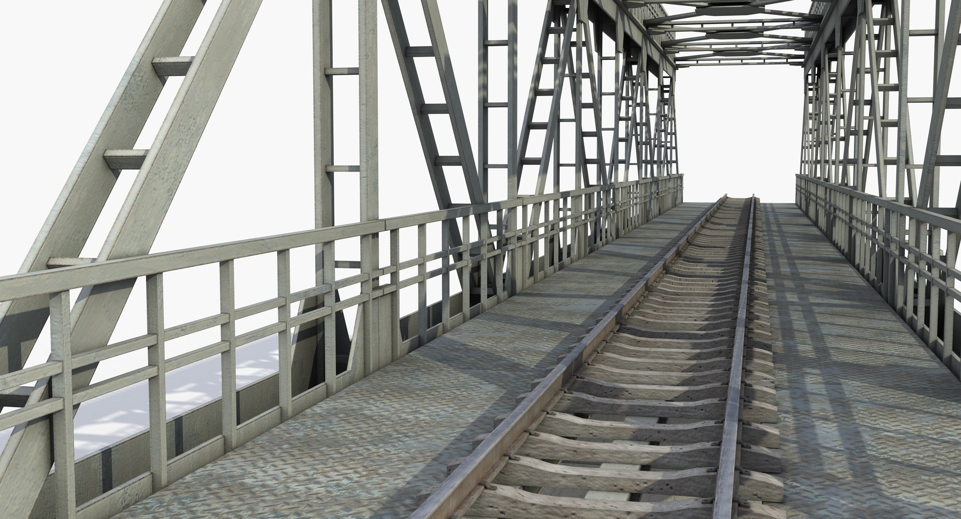 3D Modular Railway Bridge - TurboSquid 1298786