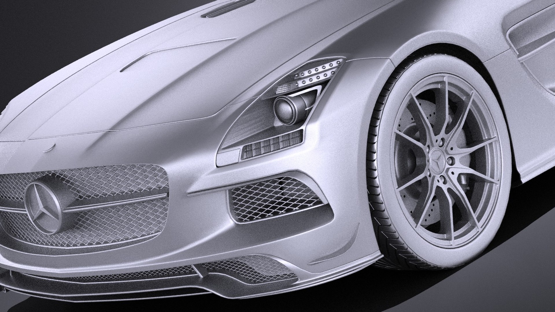 Mercedes Sls Amg 3D Model - TurboSquid 1157420