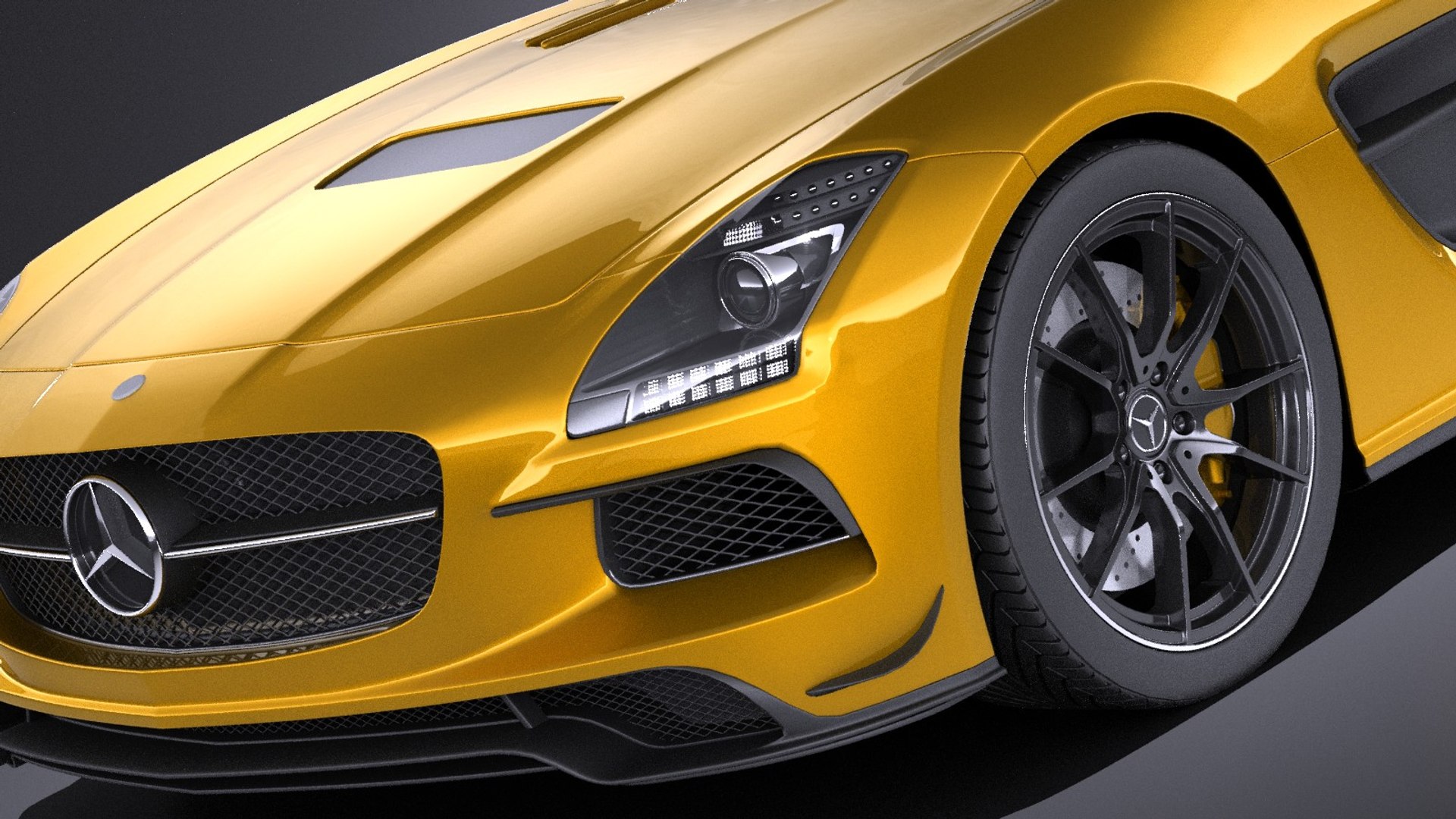 Mercedes Sls Amg 3D Model - TurboSquid 1157420