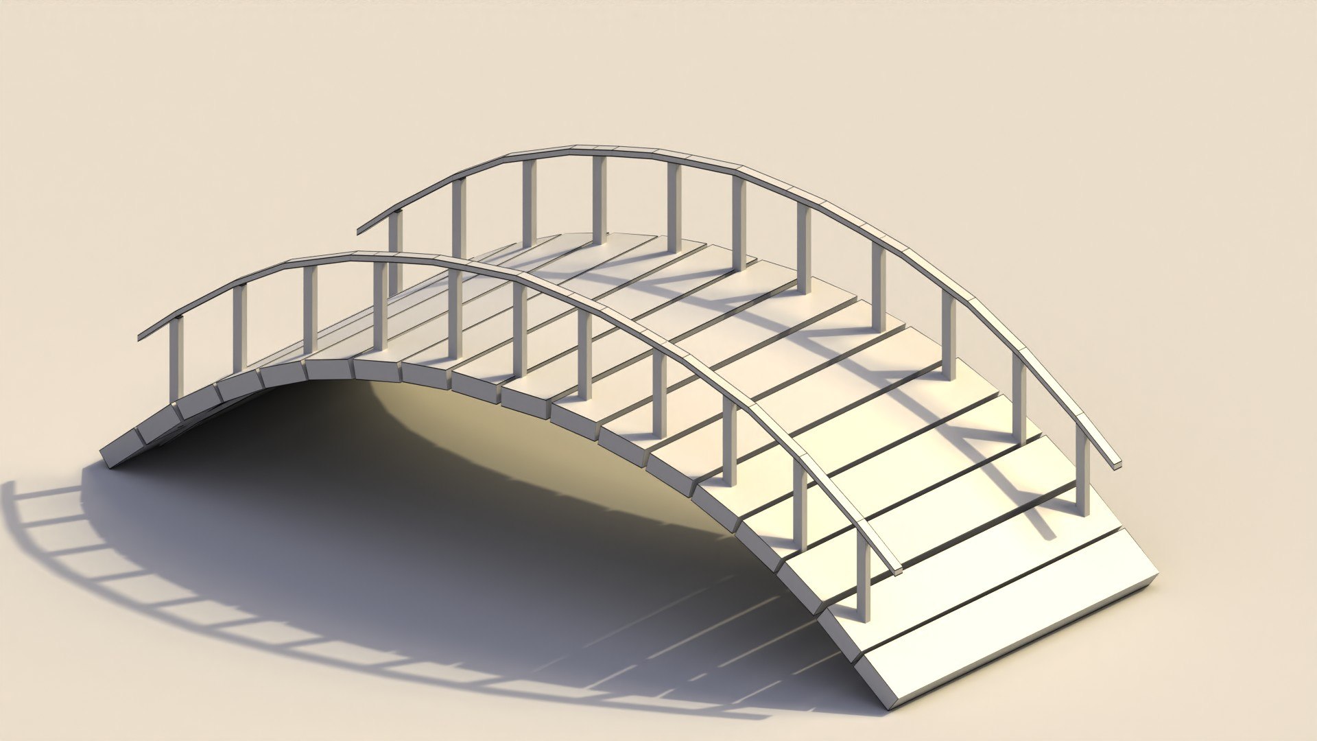 Low Poly Wooden Bridge 3D Model - TurboSquid 2103191