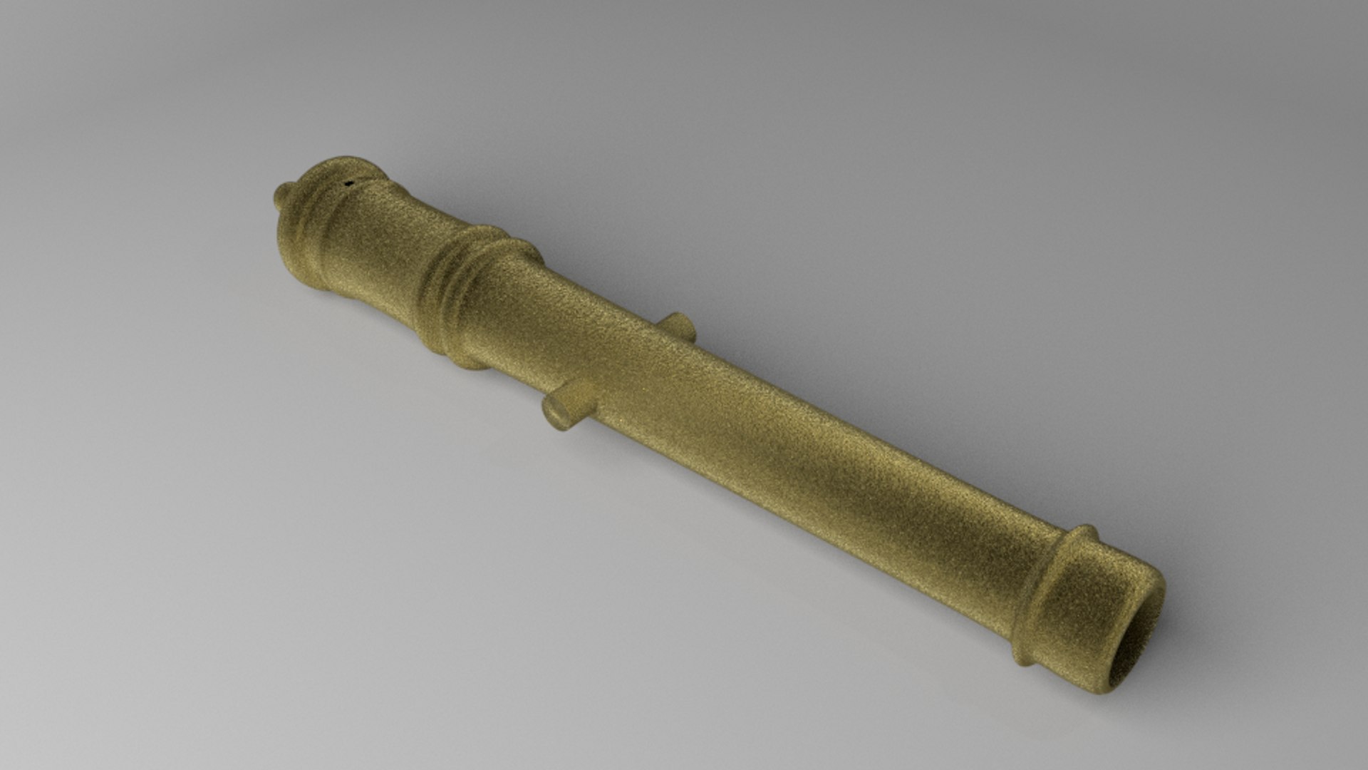 Straight Cannon Model - TurboSquid 1600223