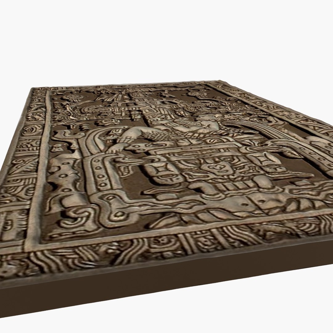 King Pakal Tomb Lid Model - TurboSquid 1494107