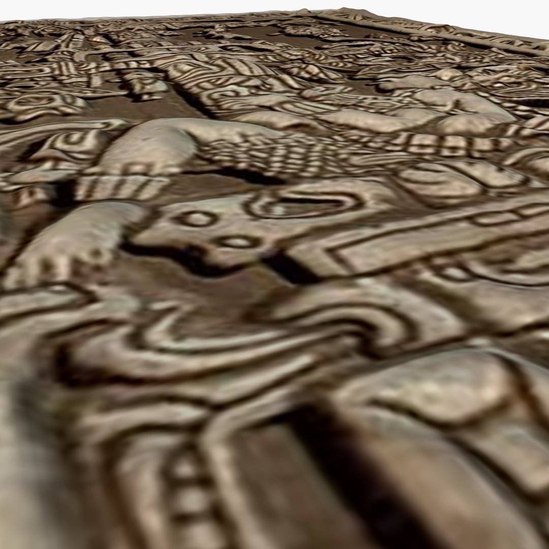 King Pakal Tomb Lid Model - TurboSquid 1494107