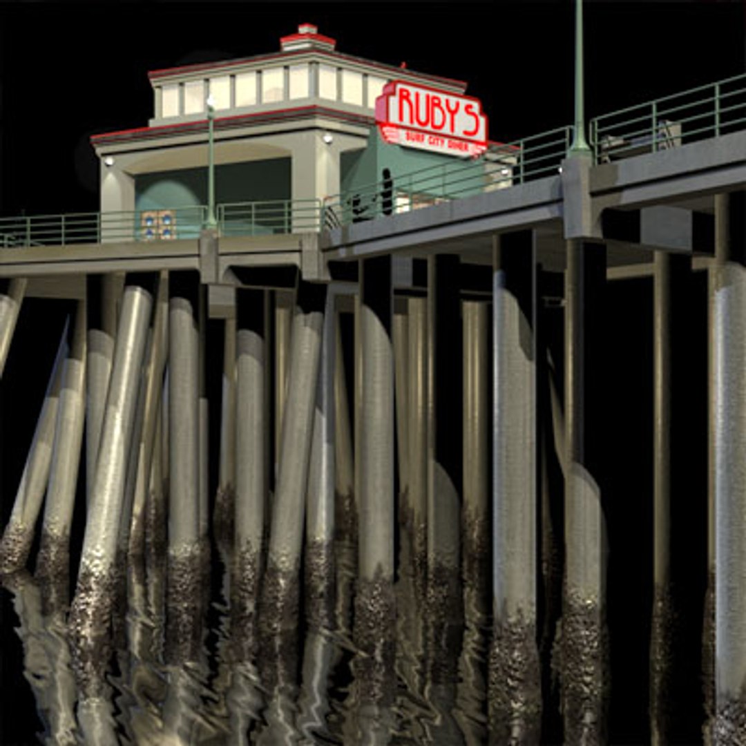 3d Hb Pier Dinner 01 Model