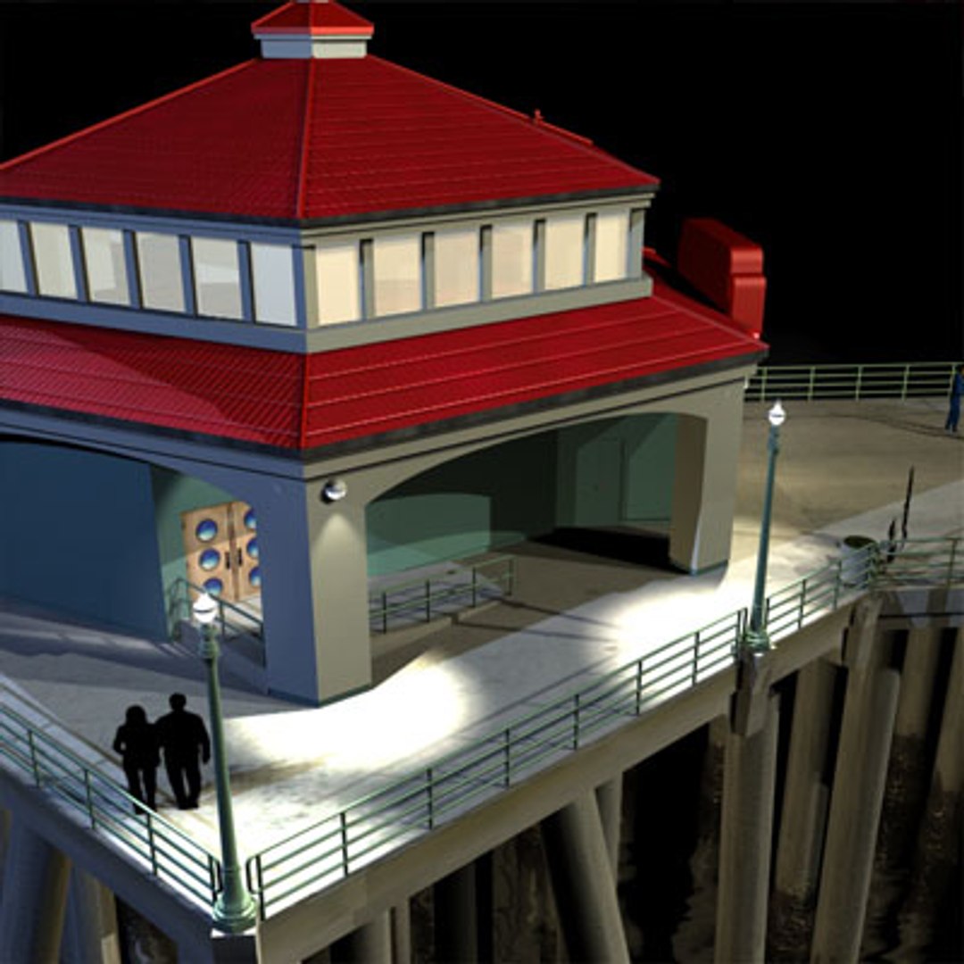 3d Hb Pier Dinner 01 Model