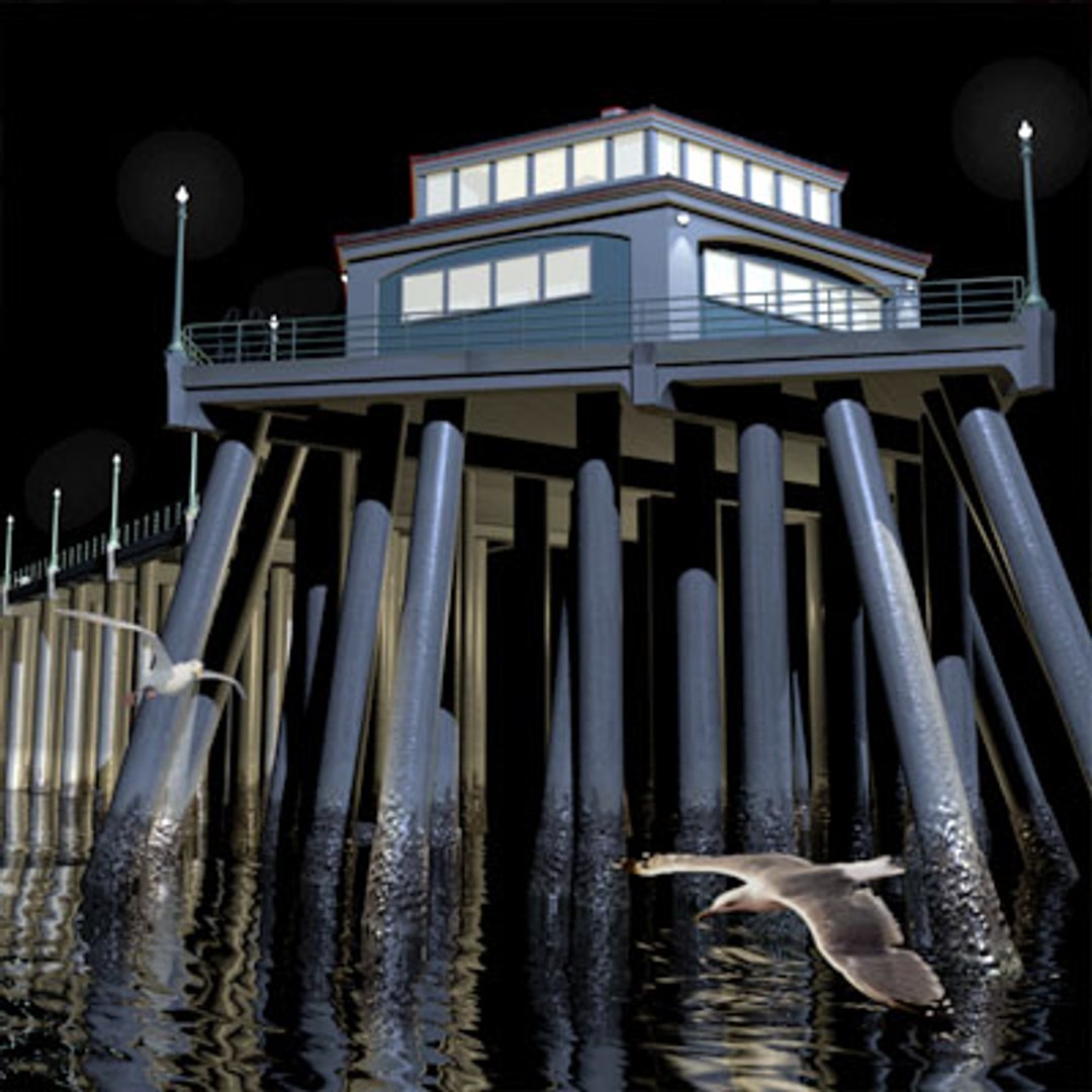 3d Hb Pier Dinner 01 Model