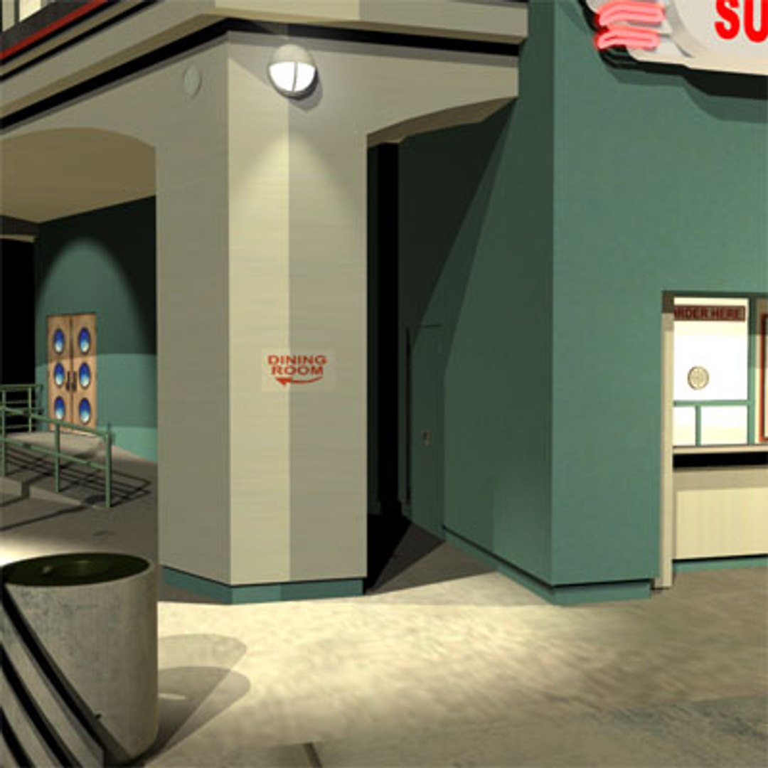 3d Hb Pier Dinner 01 Model