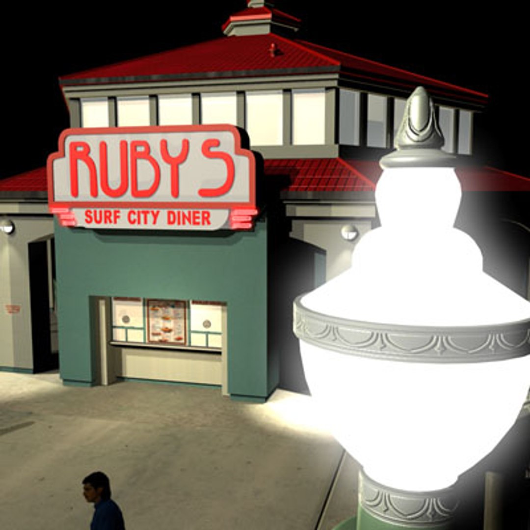 3d Hb Pier Dinner 01 Model