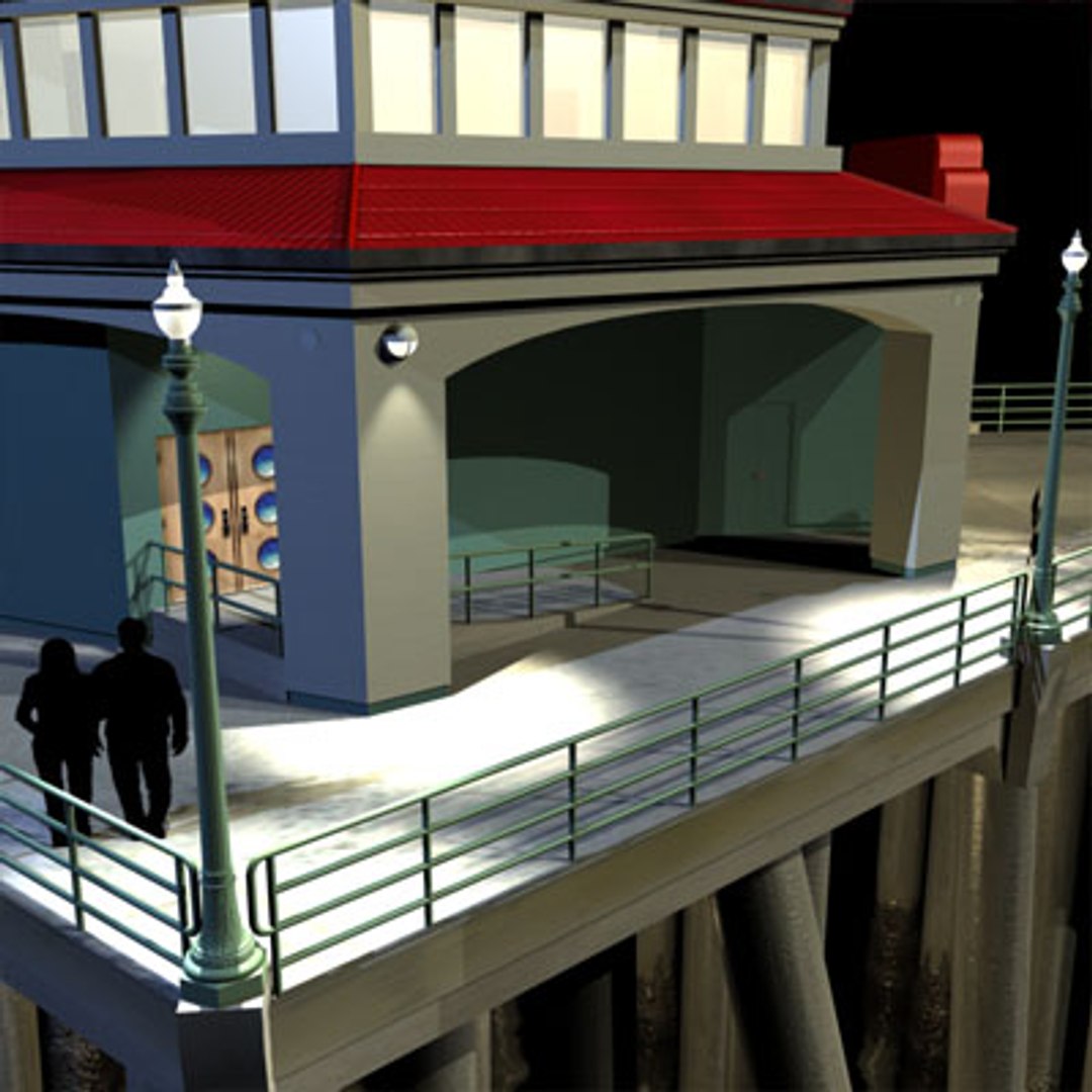 3d Hb Pier Dinner 01 Model