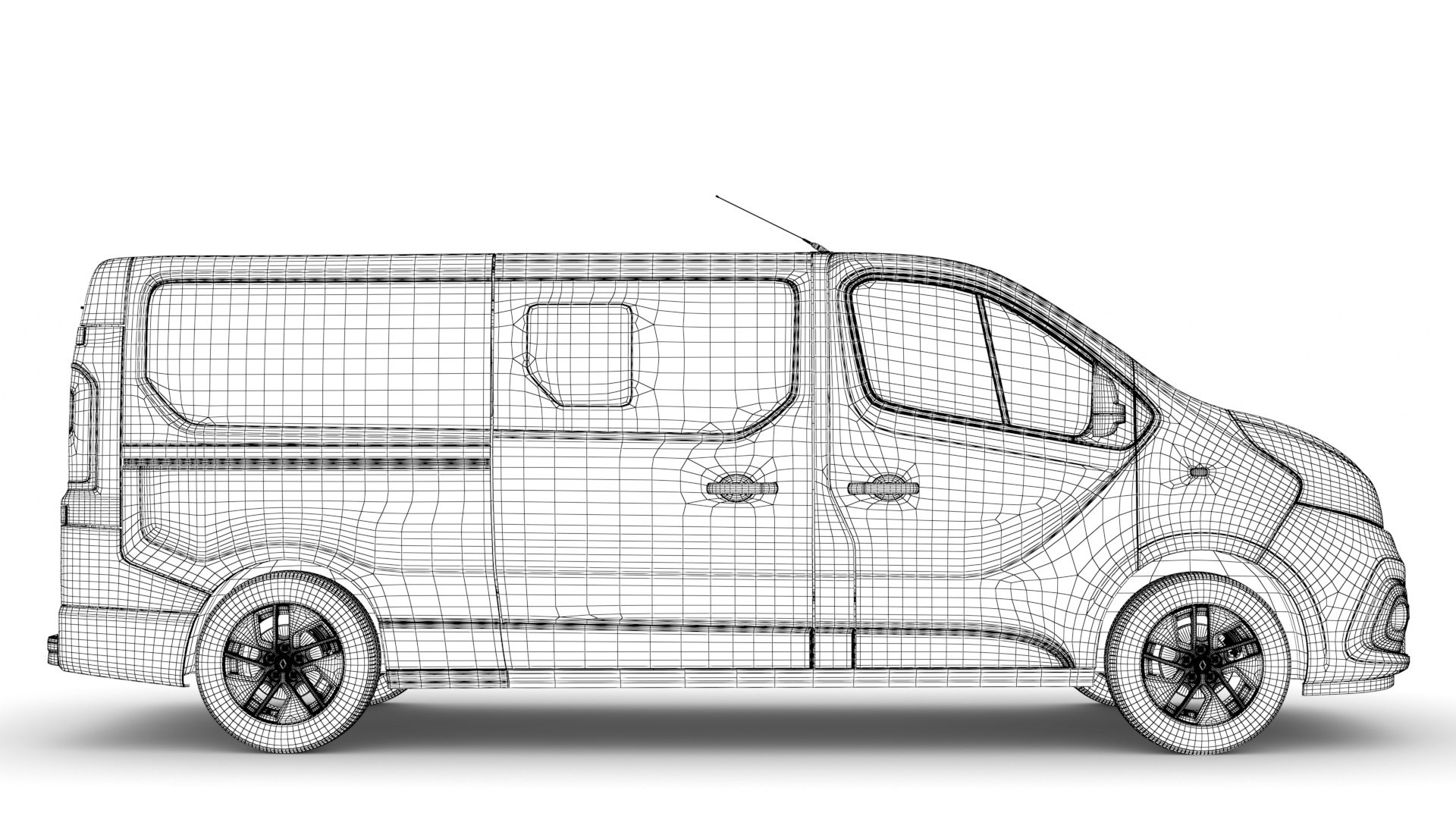 3D Renault Trafic Minibus Lwb - TurboSquid 1420593