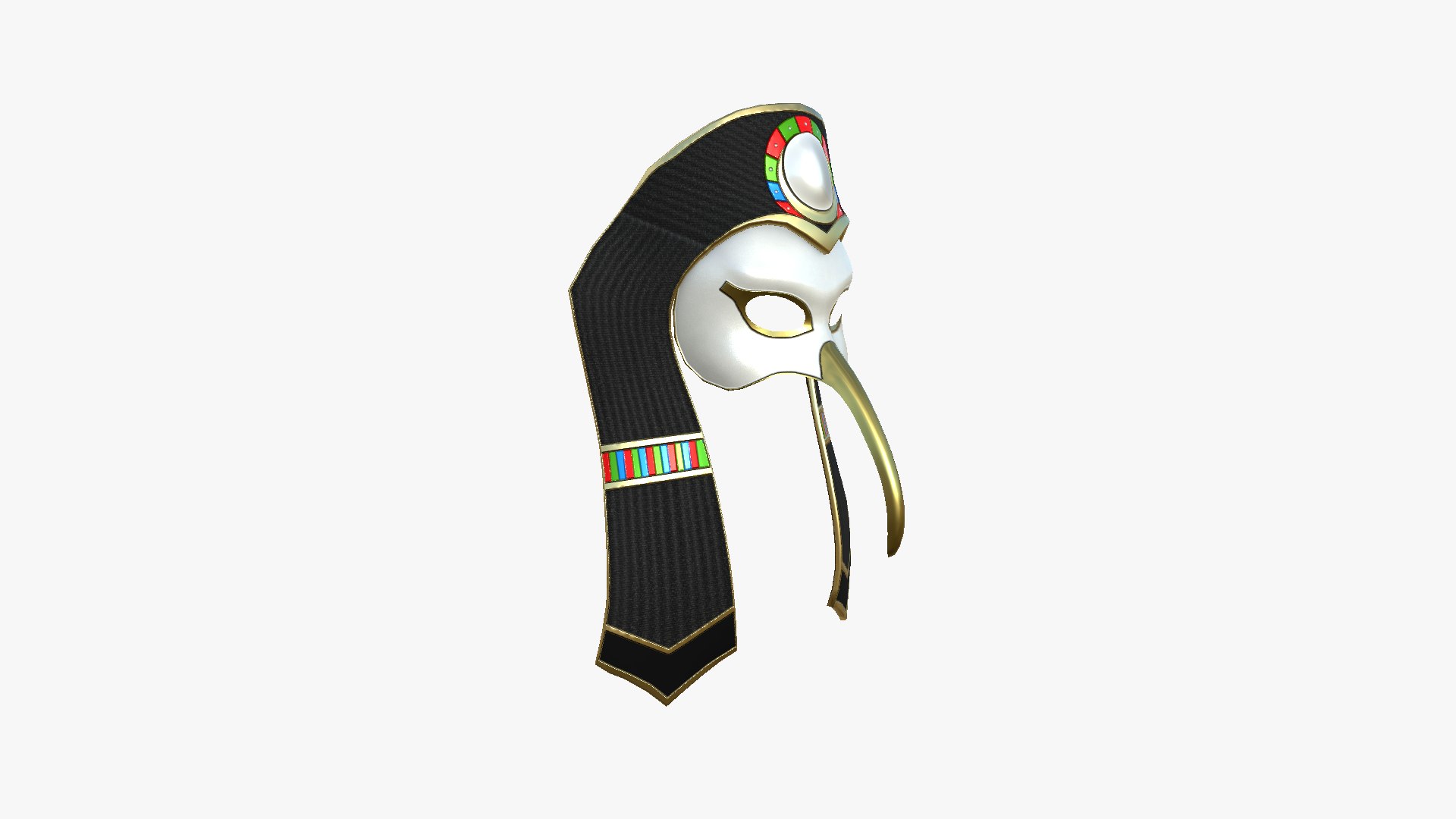 Thoth Mask A01 - Egyptian Gods Character Clothing 3D - TurboSquid 2192971