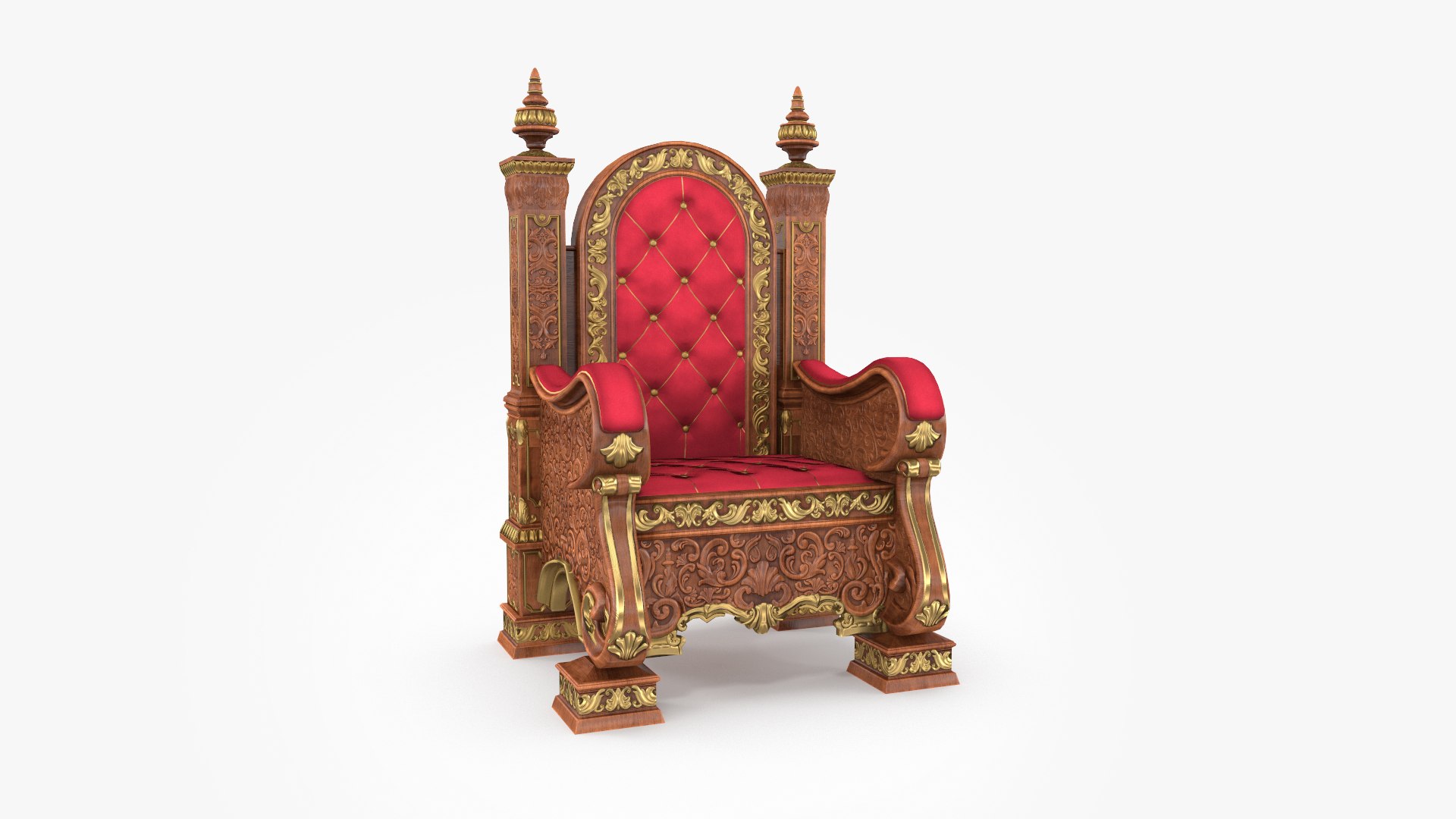 Royal armchair throne 3D model - TurboSquid 1506629
