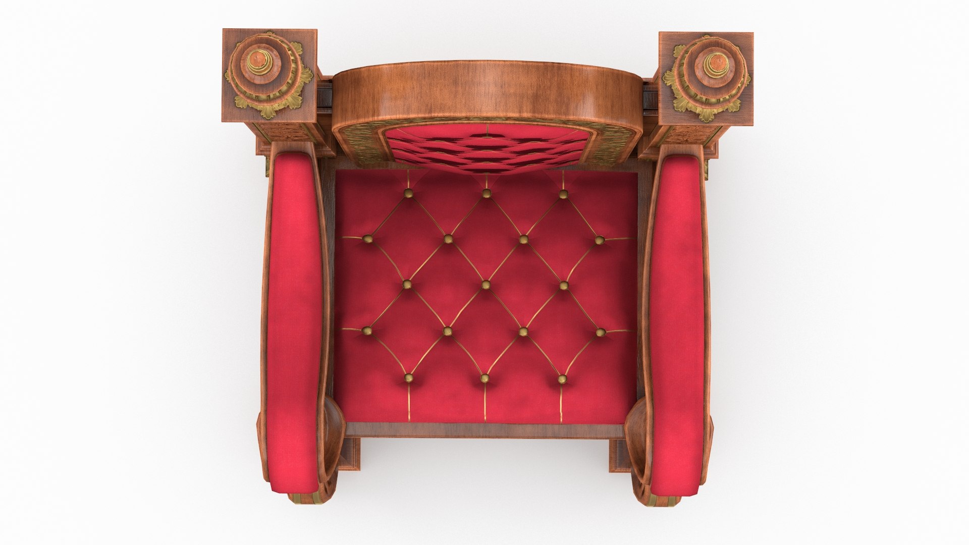 Royal Armchair Throne 3D Model - TurboSquid 1506629