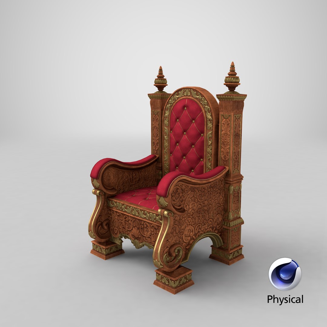 Royal Armchair Throne 3D Model - TurboSquid 1506629