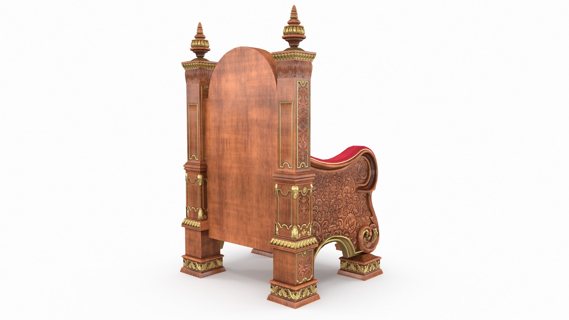 Royal Armchair Throne 3D Model - TurboSquid 1506629